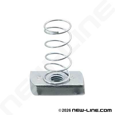 Channel Spring Nut NC - Electro Galvanized