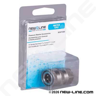 Express Pack Stainless Straight Through Female NPT x Coupler